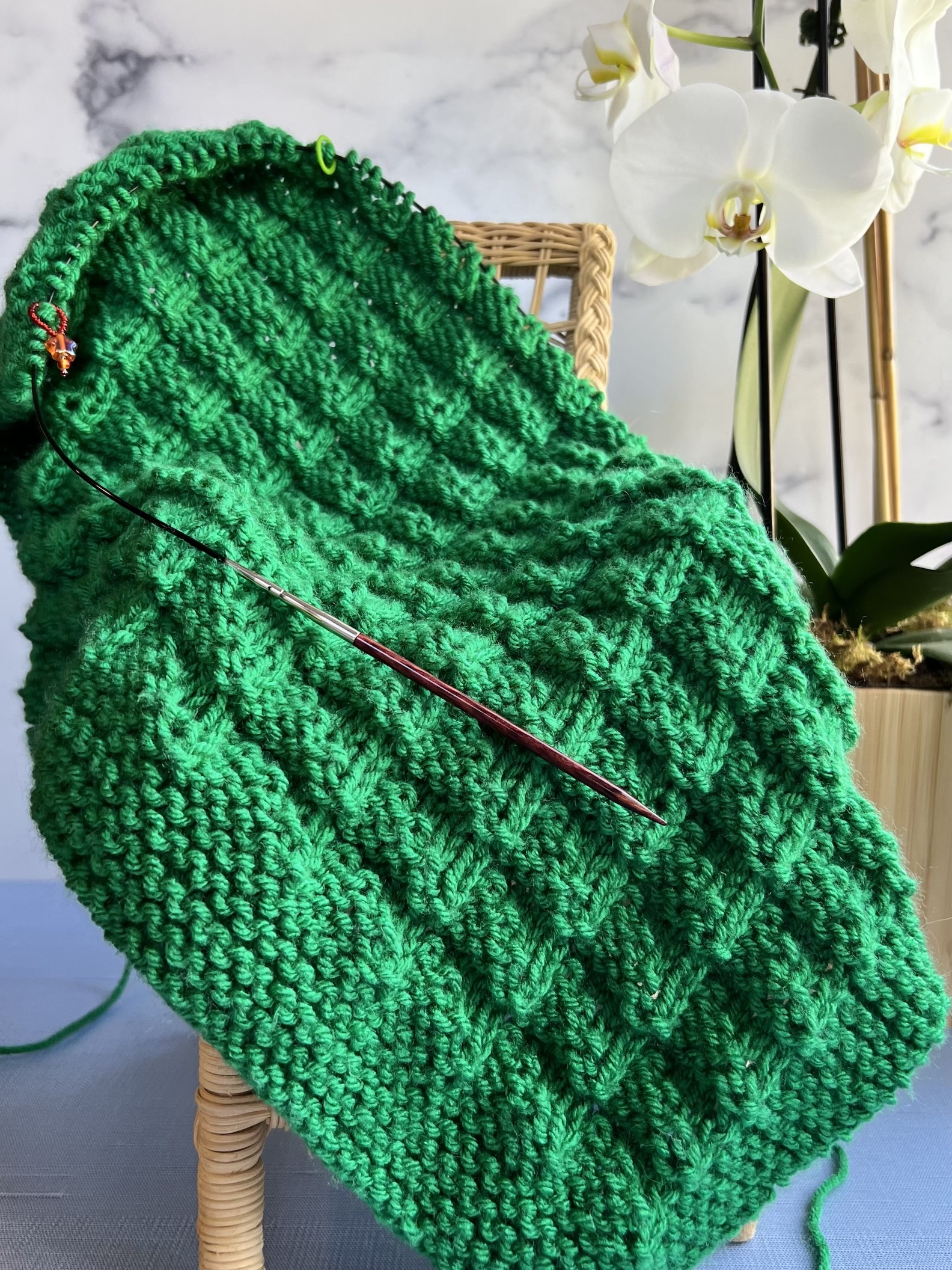 Knitting Puffy Pockets Baby Blanket | Easy Pattern | candyloucreations