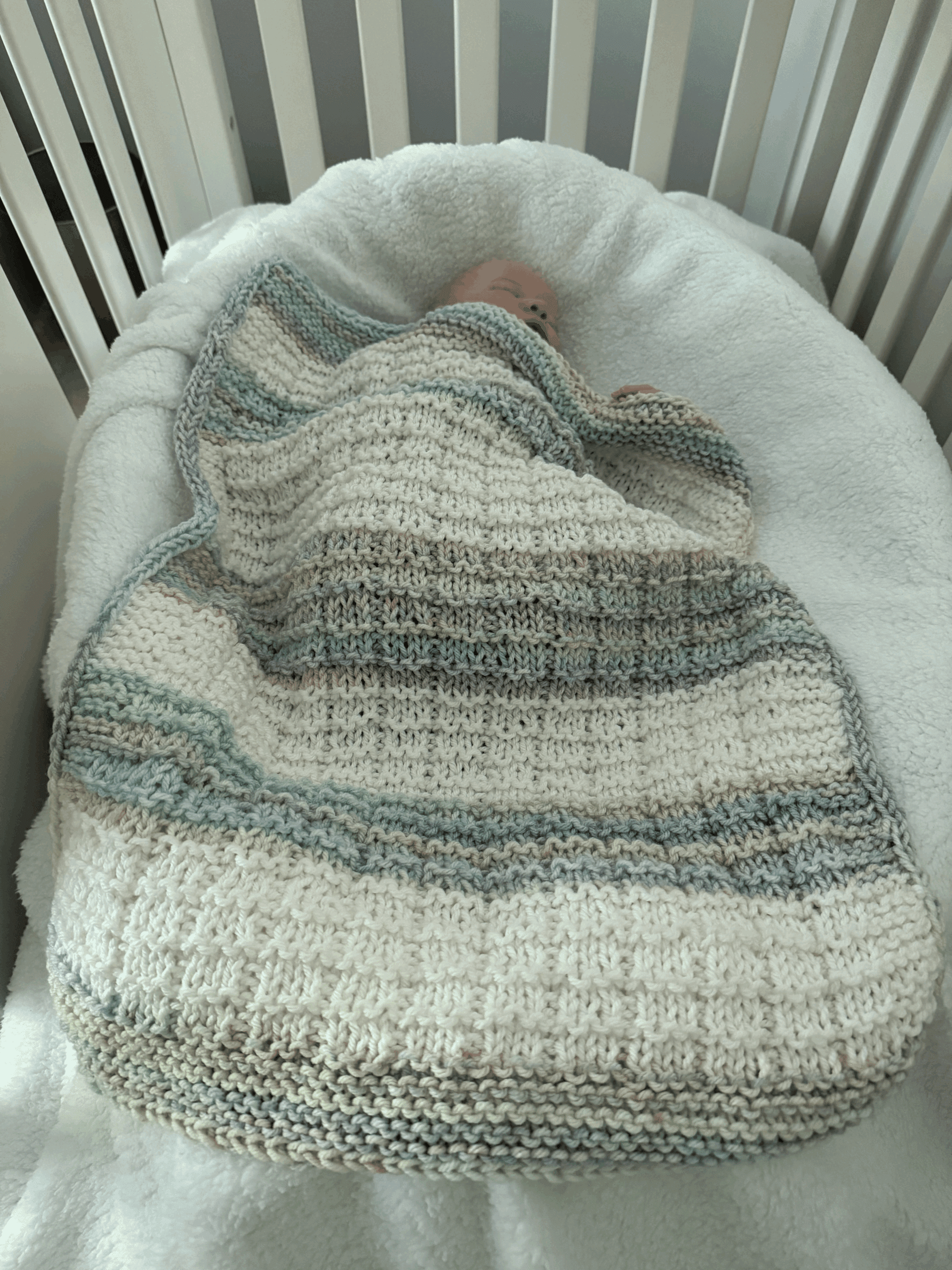 Easy Baby Blanket Knitting Pattern | Hopscotch Blanket |candyloucreations